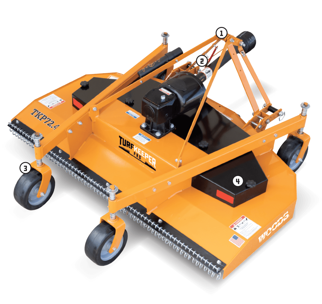 Woods TurfKeeper TK60.20 Finish Mower – 60″ – Parkway Equipment Inc